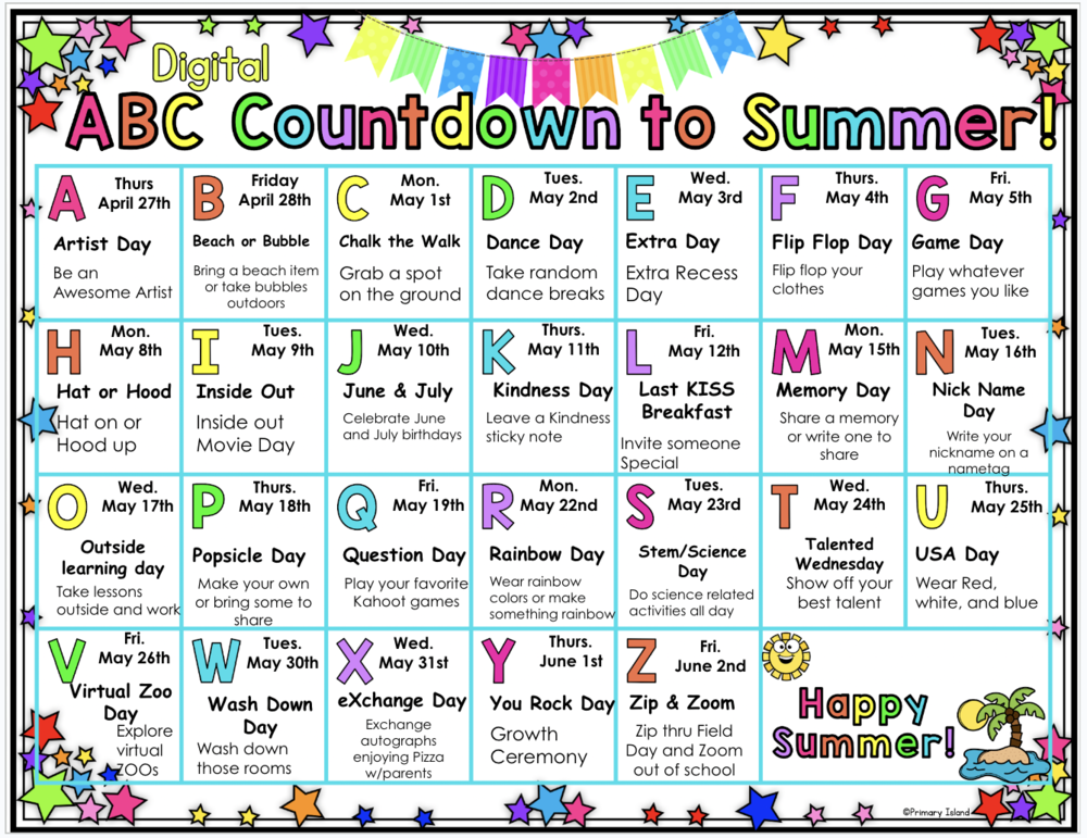 End of Year Countdown | Feitshans Elementary School
